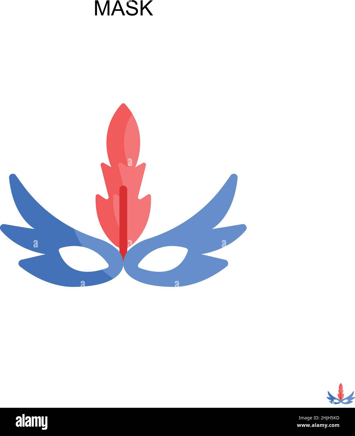 Mask Simple vector icon. Illustration symbol design template for web ...