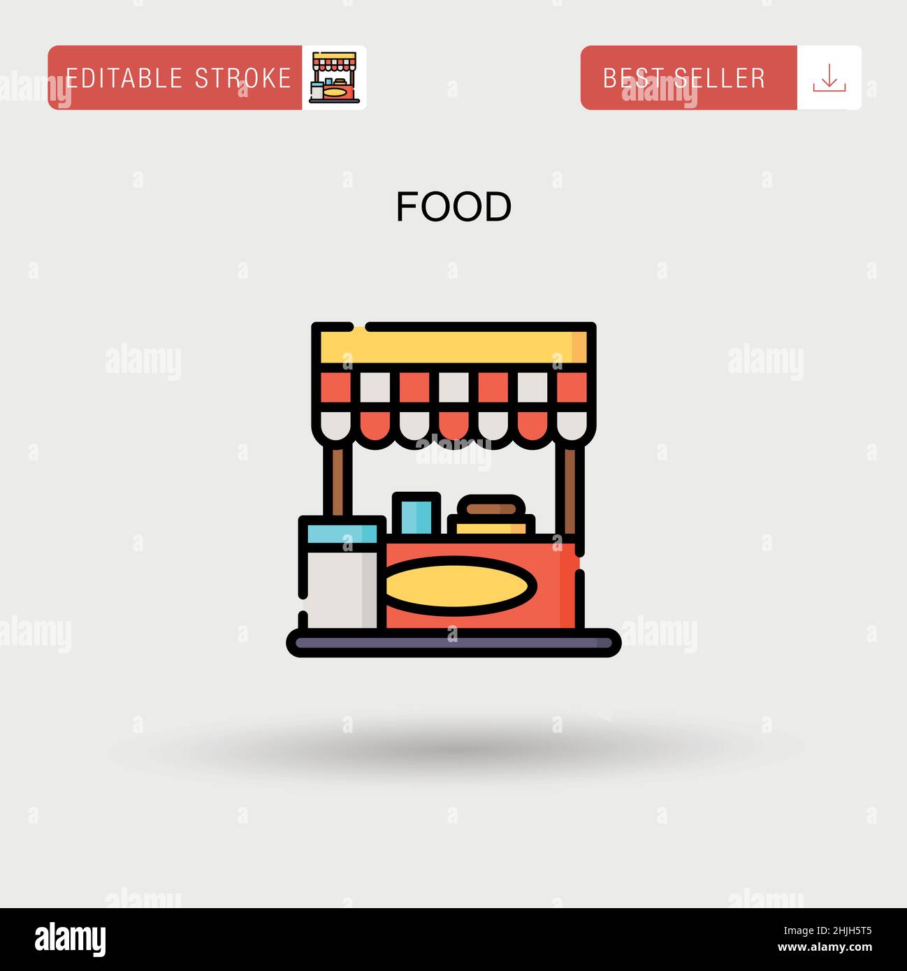 Food Simple vector icon Stock Vector Image & Art - Alamy