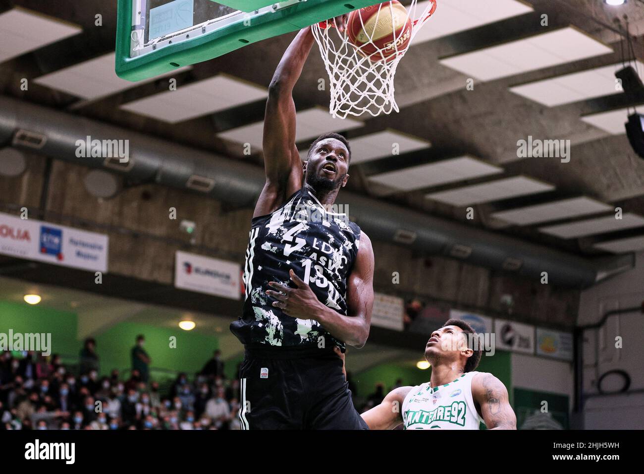Youssoupha FALL (19) of LDLC ASVEL during the French championship ...