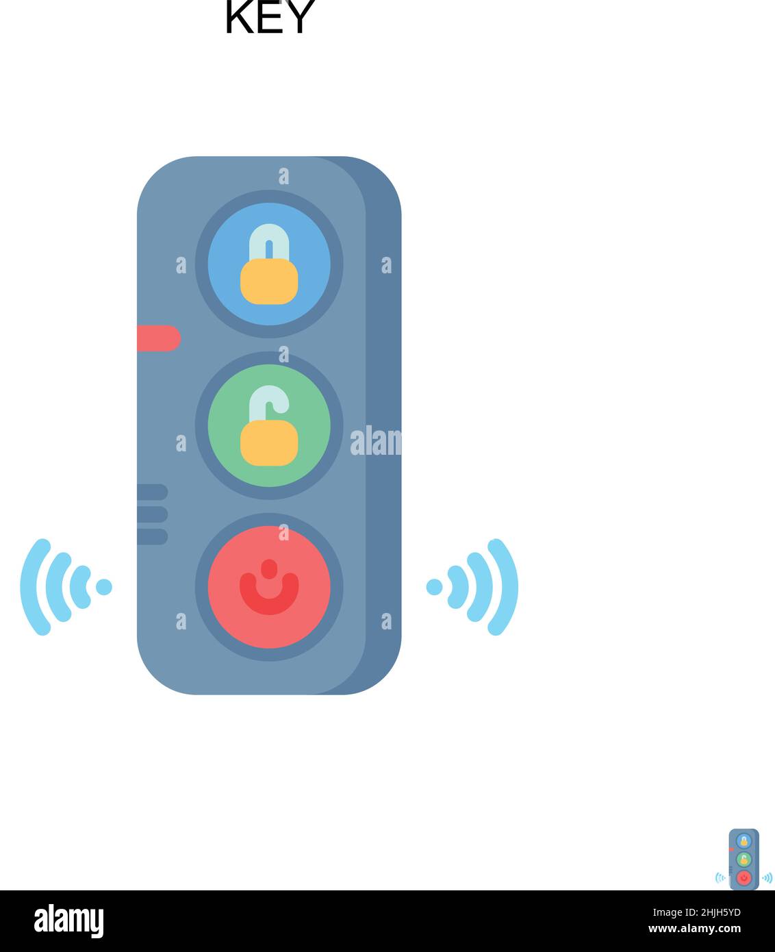 Key Simple vector icon. Illustration symbol design template for web ...