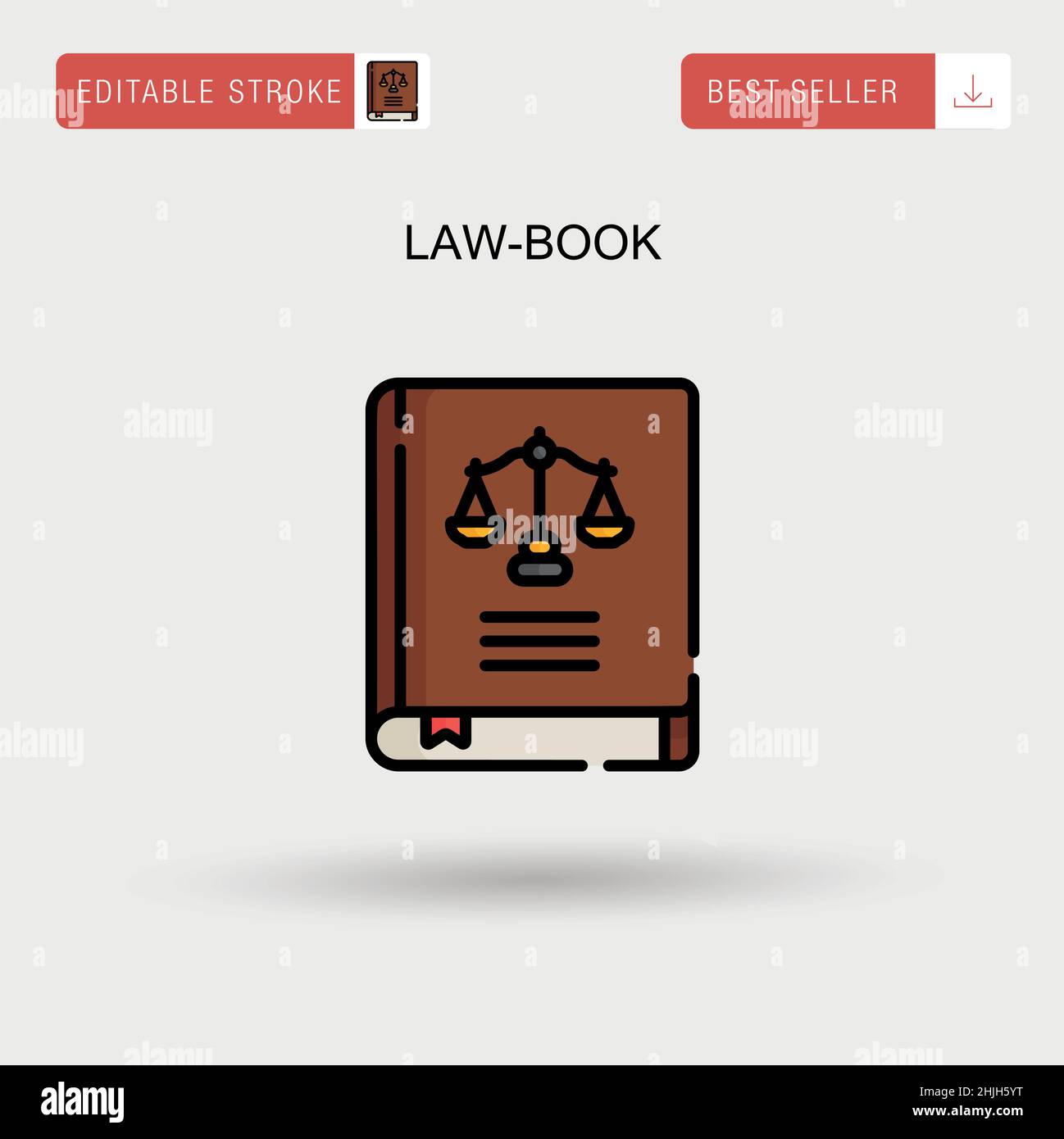 Law-book Simple vector icon Stock Vector Image & Art - Alamy