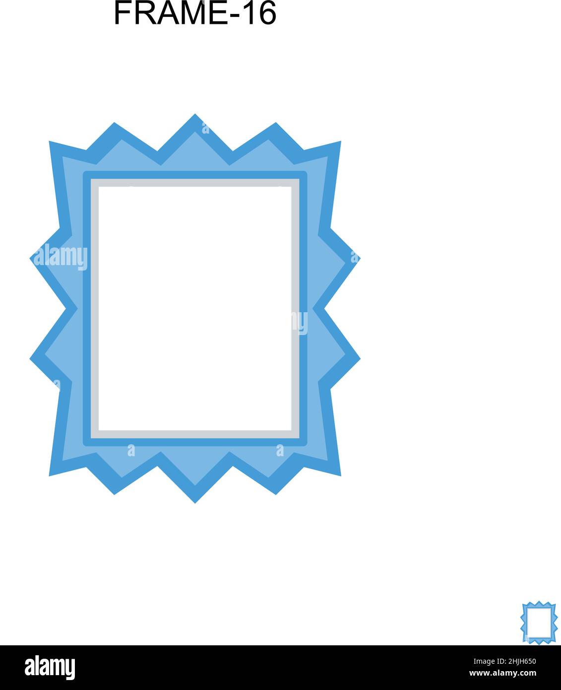 Frame-16 Simple vector icon. Illustration symbol design template for ...
