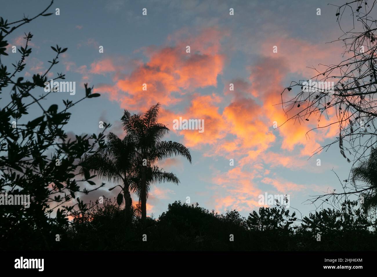 January 29, 2022: The sunset in San Diego, California on Saturday ...