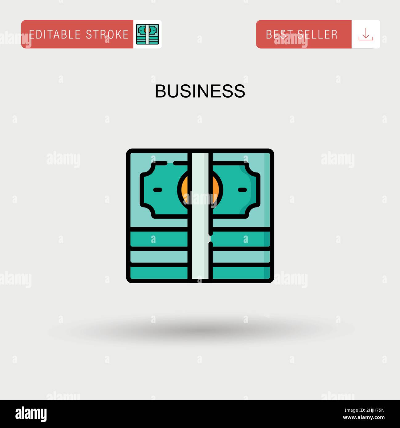 Business Simple vector icon Stock Vector Image & Art - Alamy