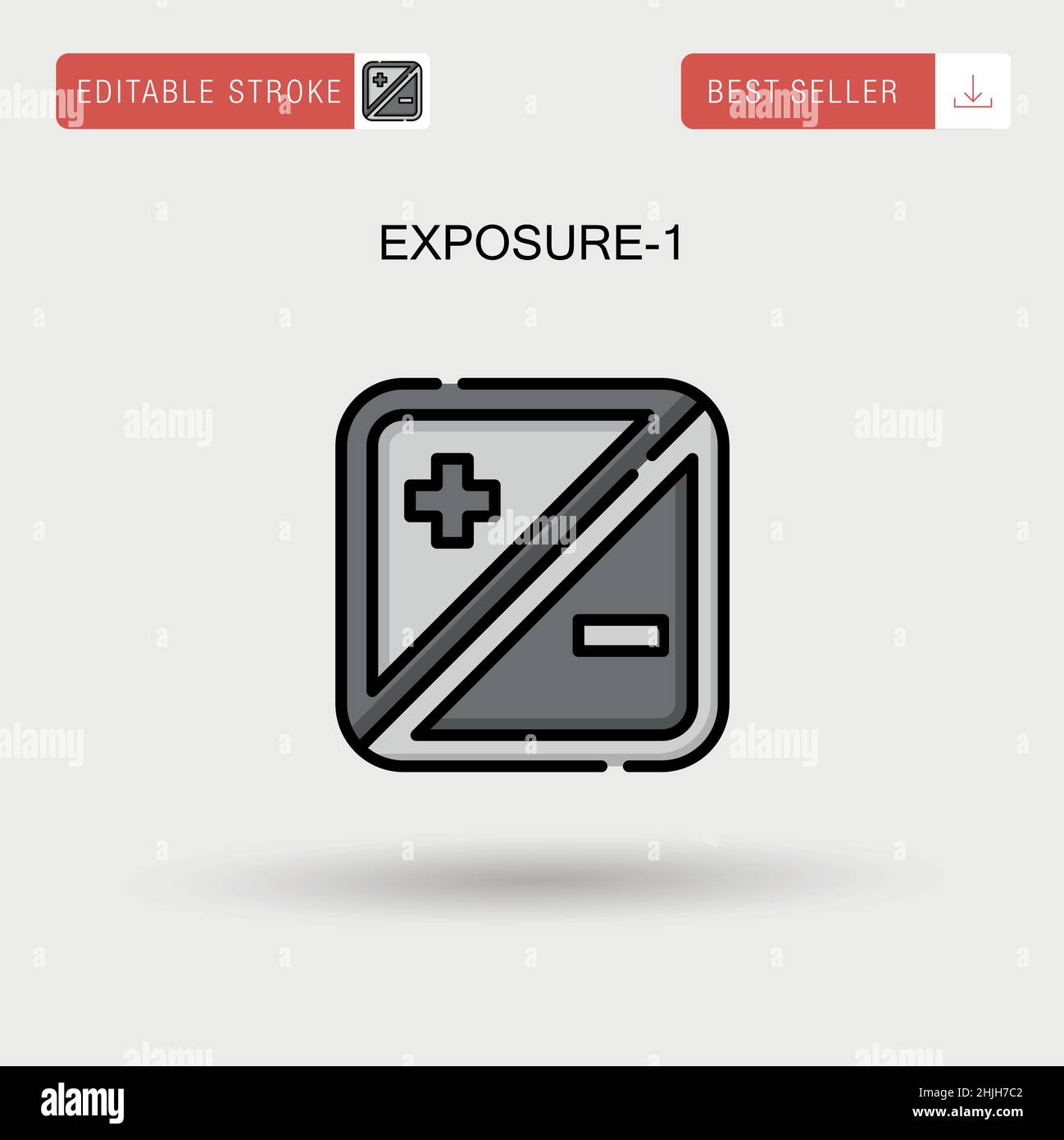 Exposure-1 Simple vector icon Stock Vector Image & Art - Alamy