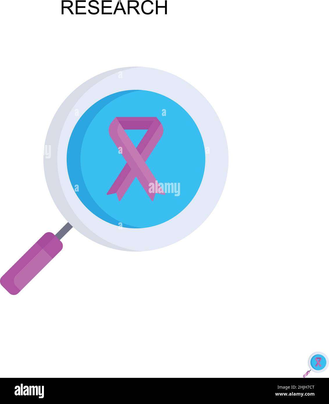 Research Simple vector icon. Illustration symbol design template for ...