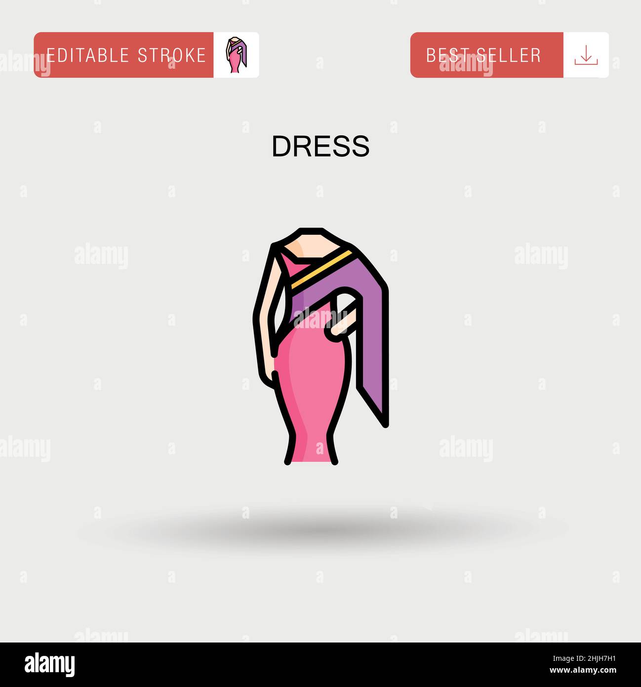 Fashion girl drawing dress hi-res stock photography and images - Alamy