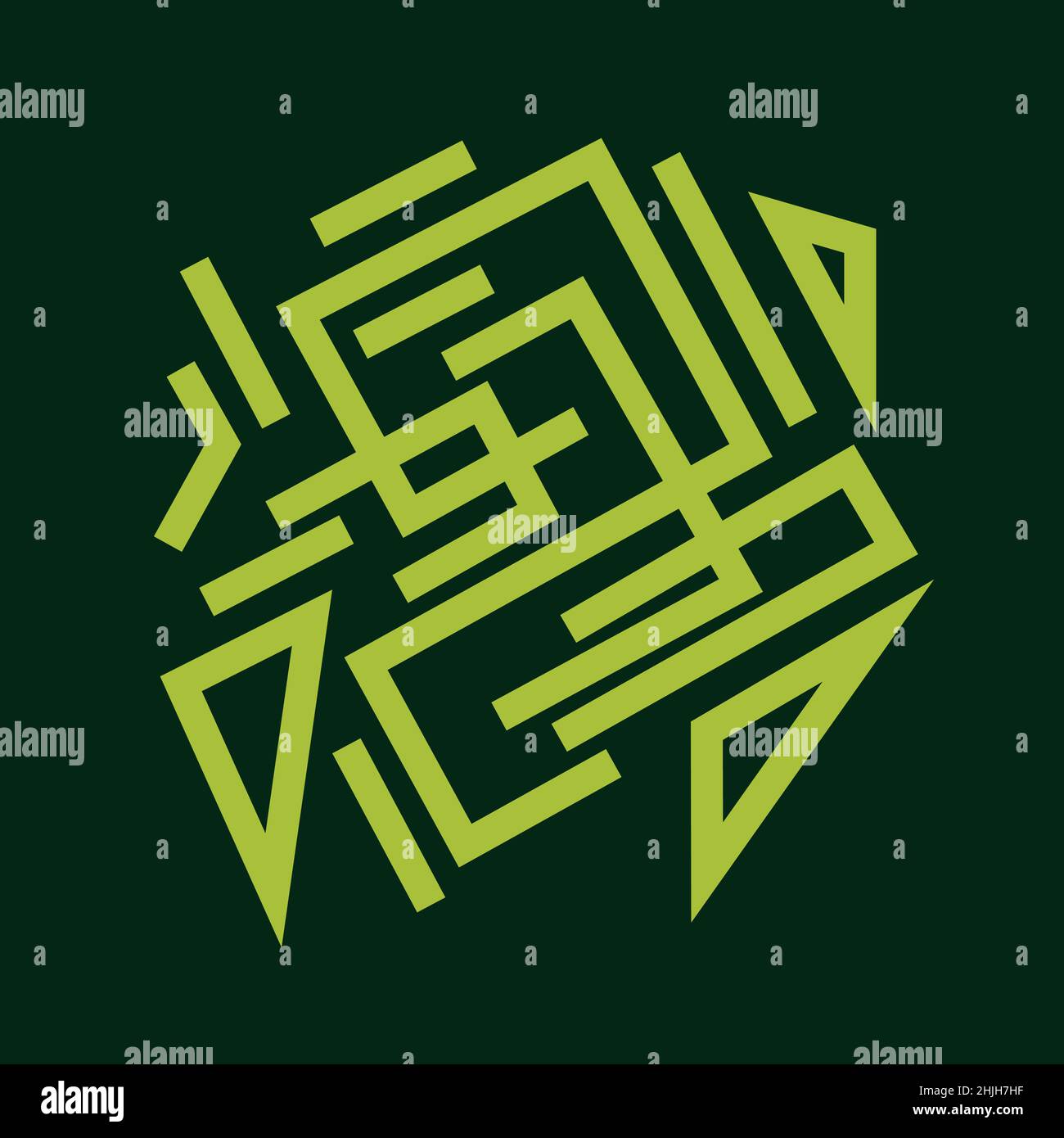 Magic runes Mystical geometry sign Alchemy mystical symbol Stock Vector ...