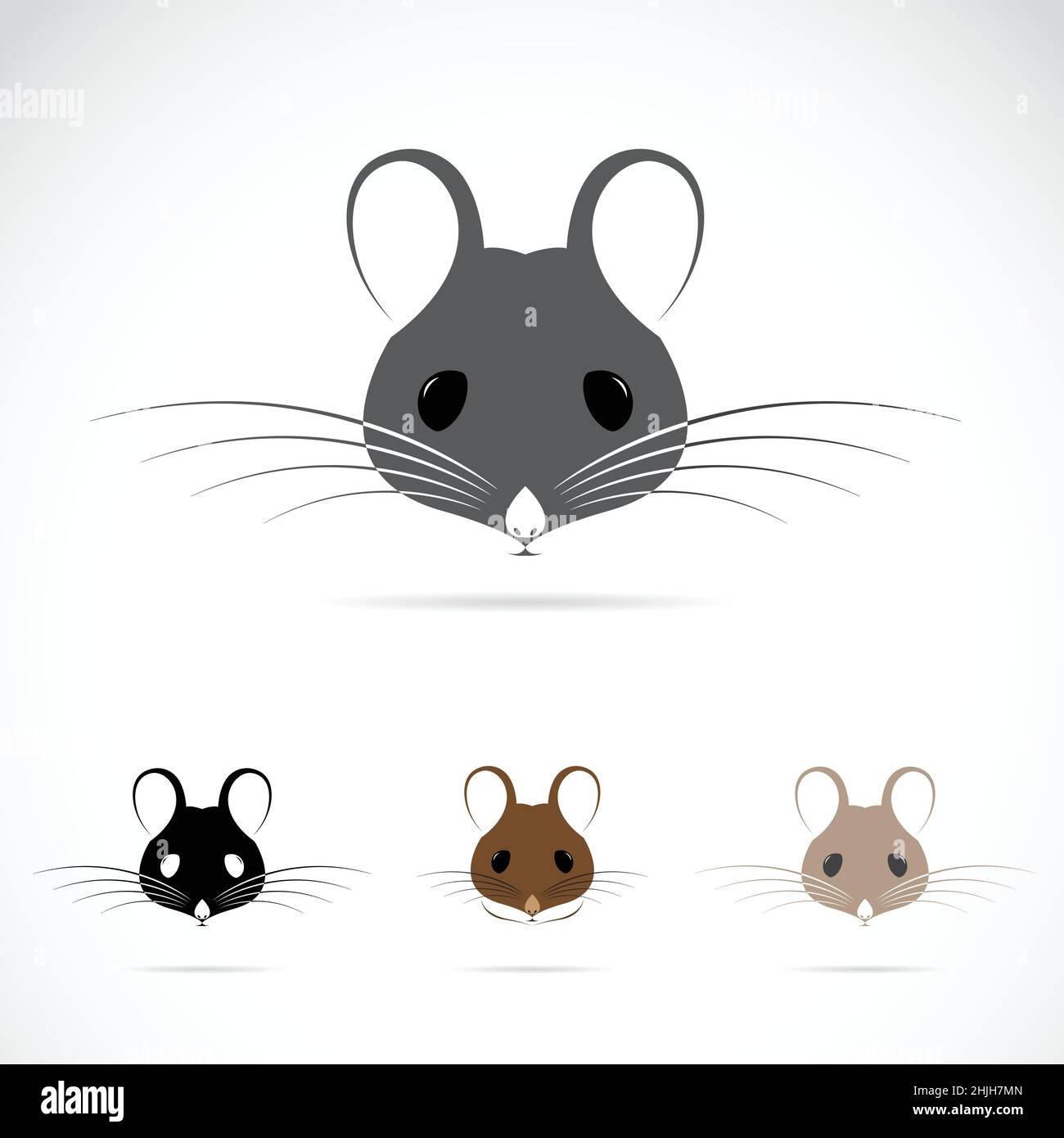 Vector of rat on a white background. Easy editable layered vector ...