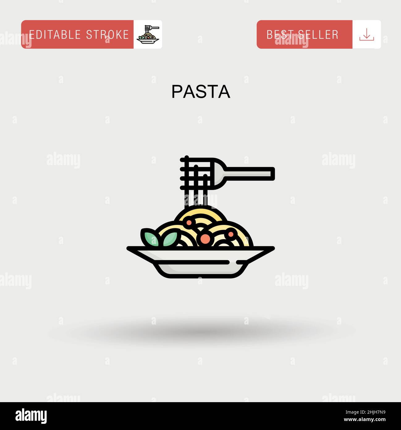 Parmesan pasta Stock Vector Images - Alamy