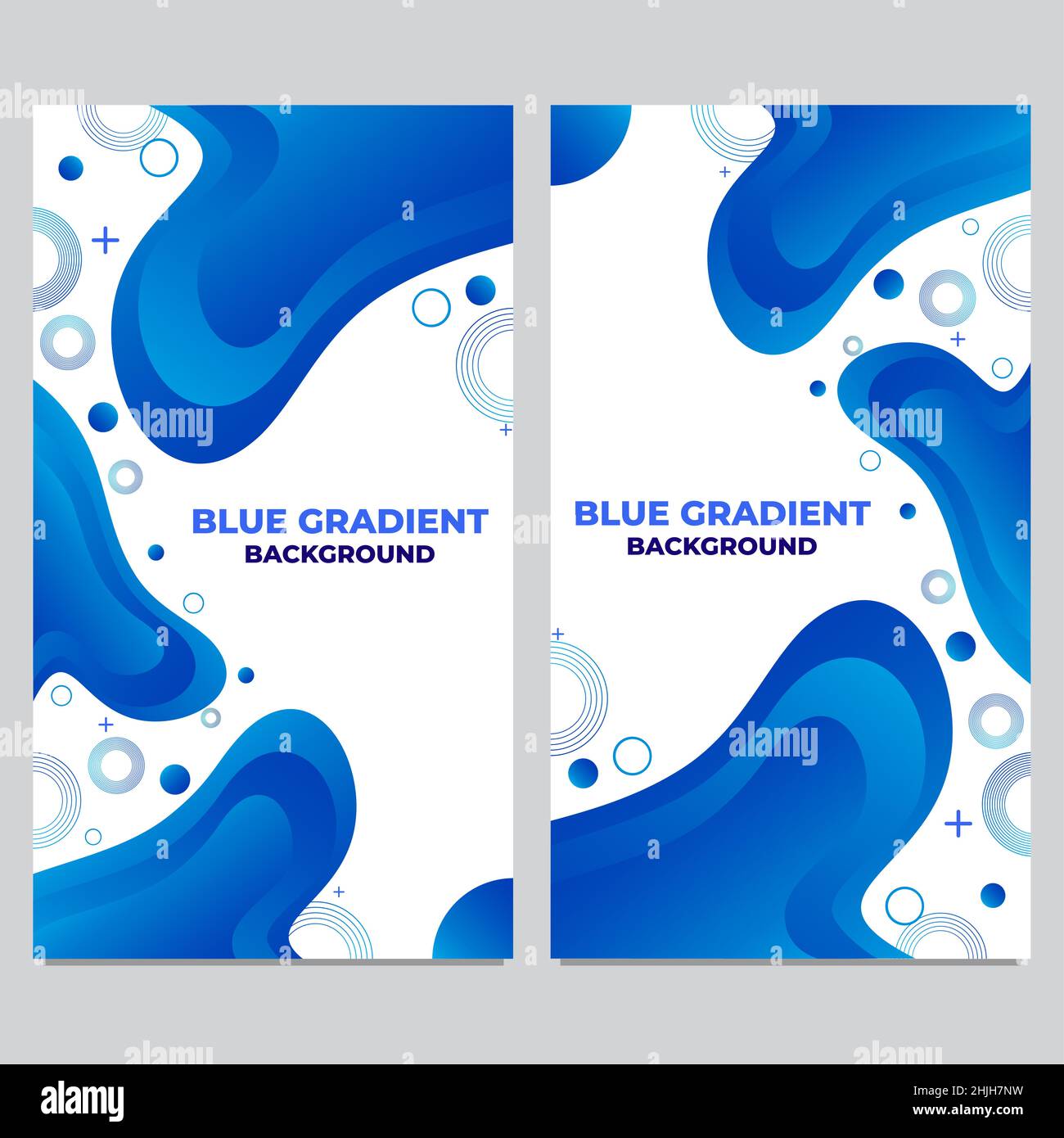 abstract blue gradient social media stories template collection design ...