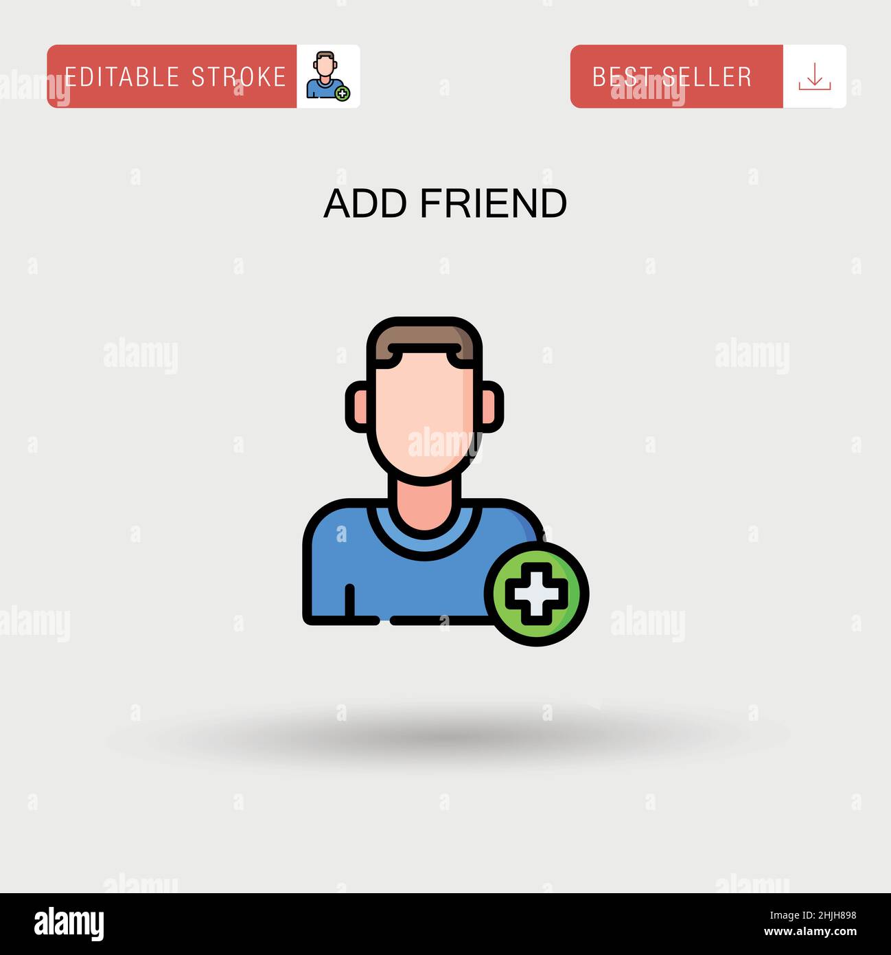 Add friend icon hi-res stock photography and images - Alamy