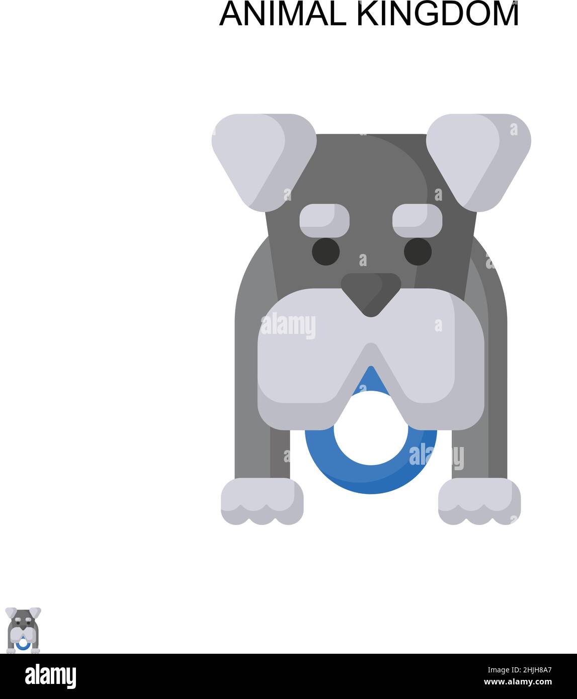 Animal kingdom Simple vector icon. Illustration symbol design template ...