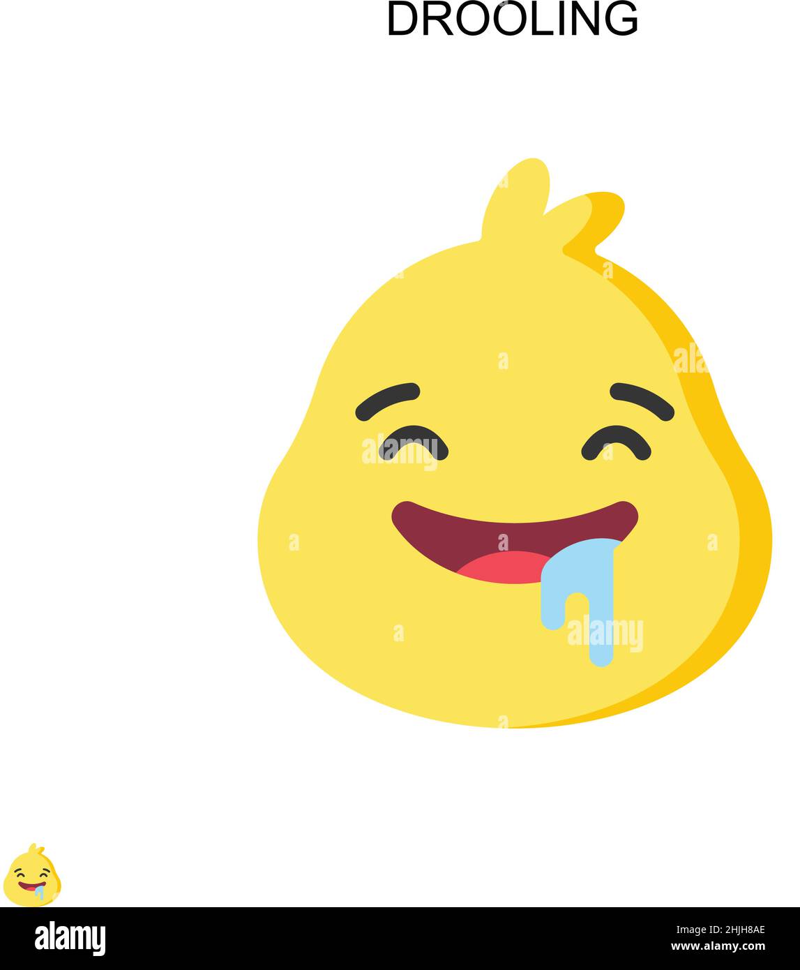 Animal with drool saliva Stock Vector Images - Alamy