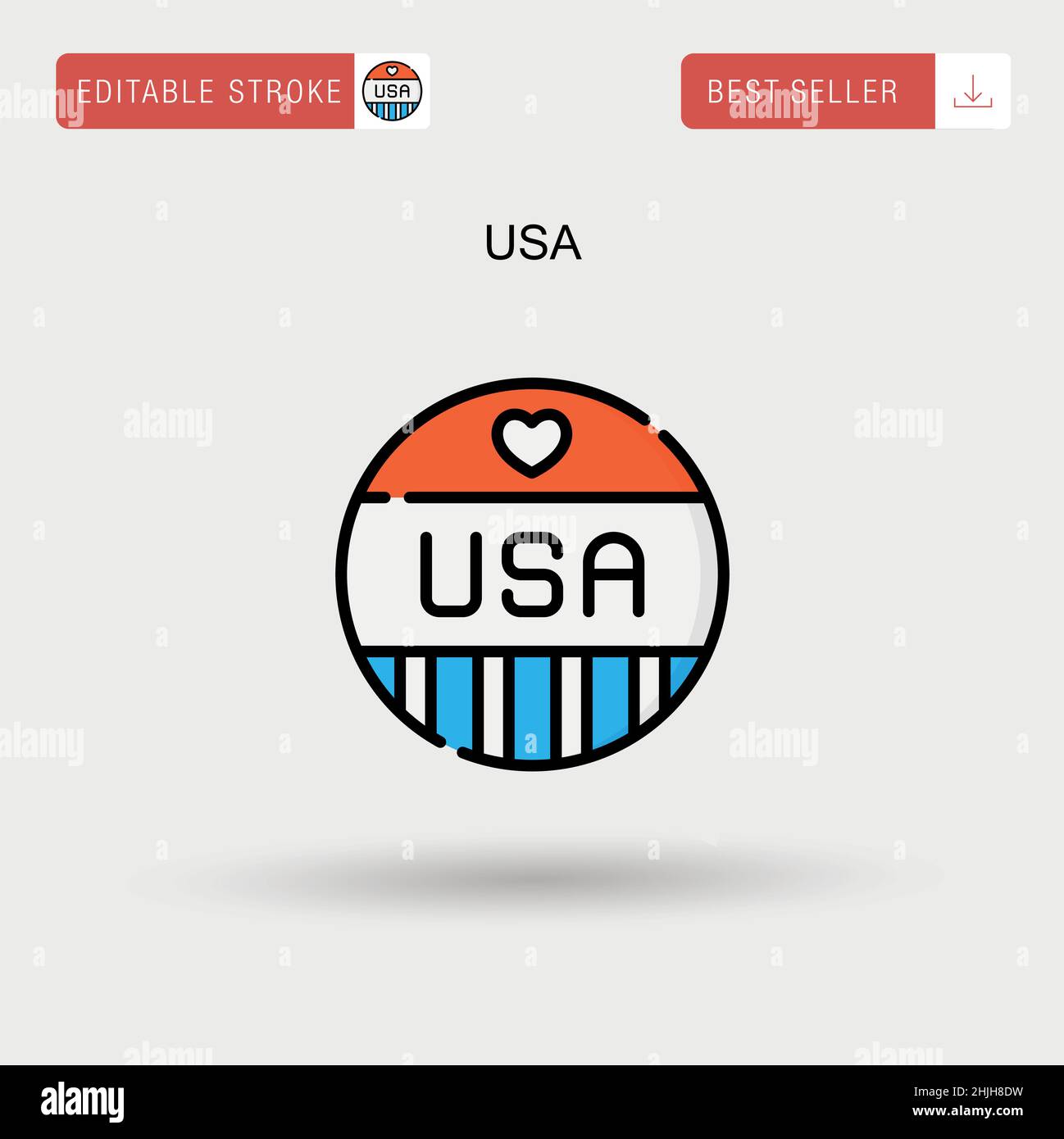 Usa symbol Stock Vector Images - Alamy