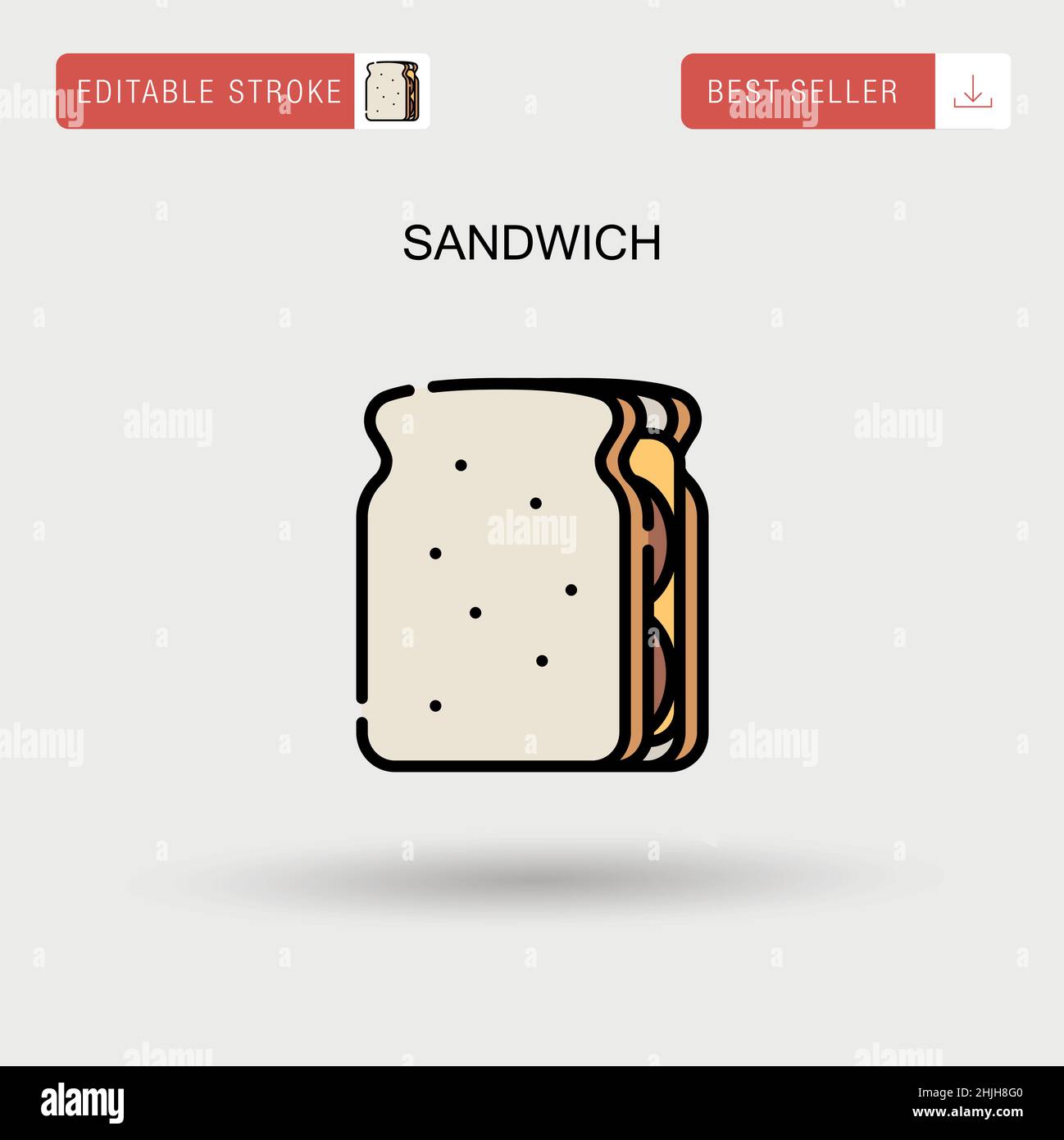 American sandwiches Stock Vector Images - Alamy