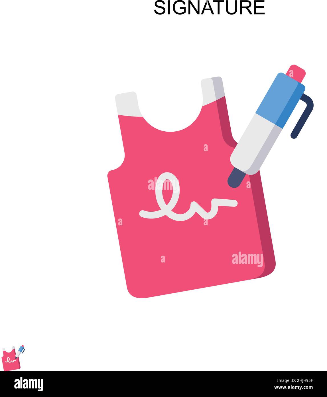 Signature symbol Stock Vector Images - Alamy