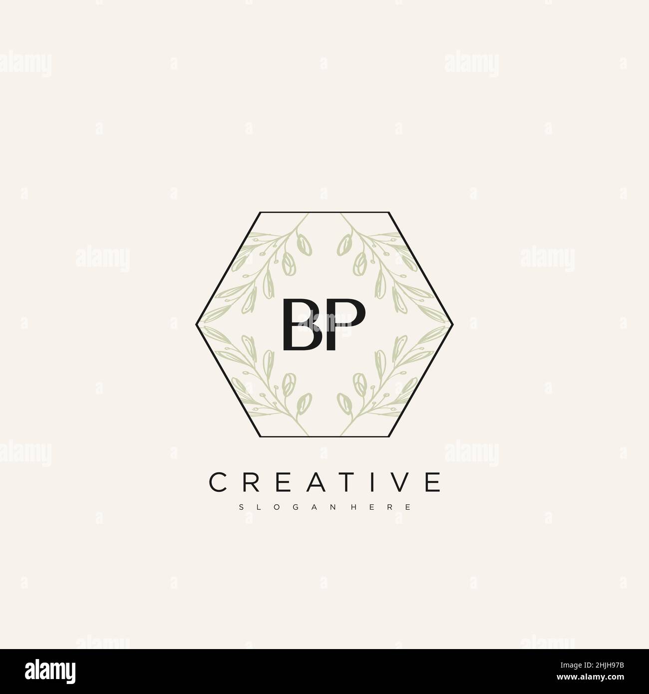 BP Initial Letter Flower Logo Template Vector premium vector Stock ...