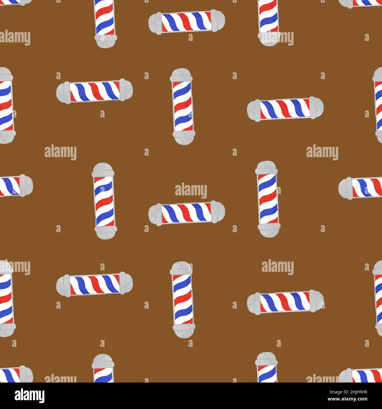 Barber's pole seamless pattern. Barbershop background. Repeated texture ...