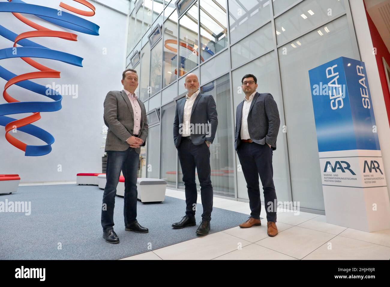 Rostock, Germany. 27th Jan, 2022. Heiko Seefeldt (left to right ...
