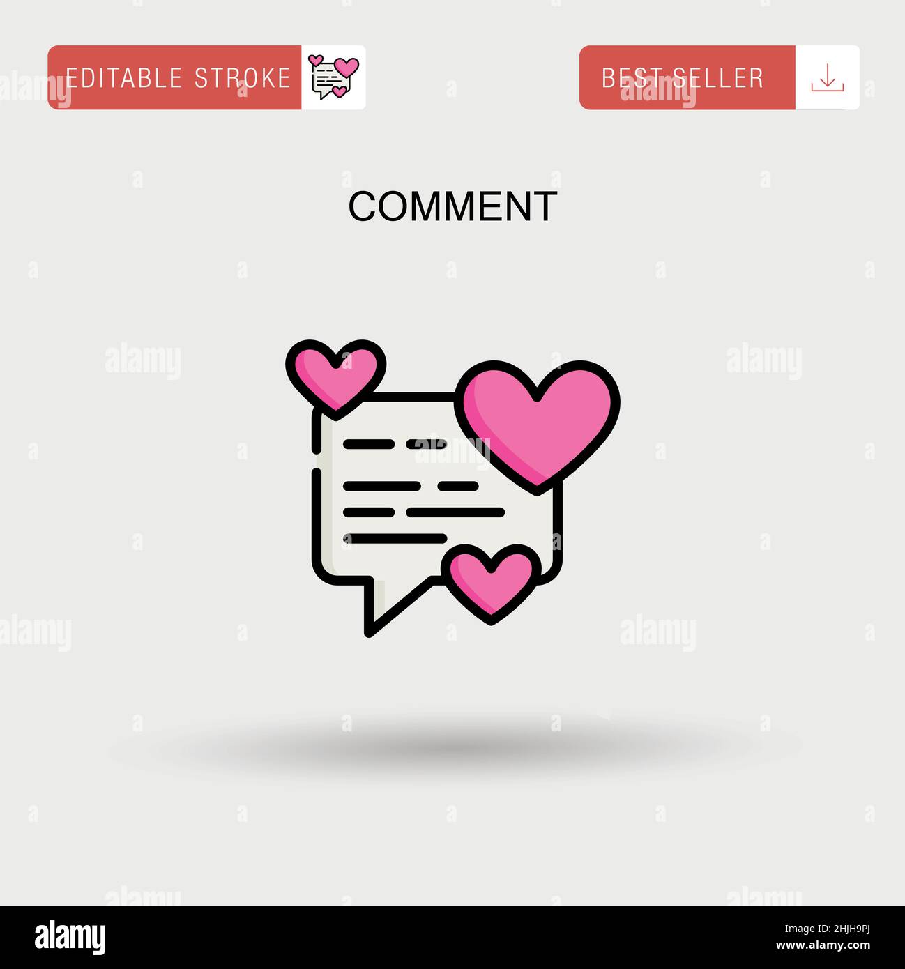 Comment vector icon design Stock Vector Images - Alamy