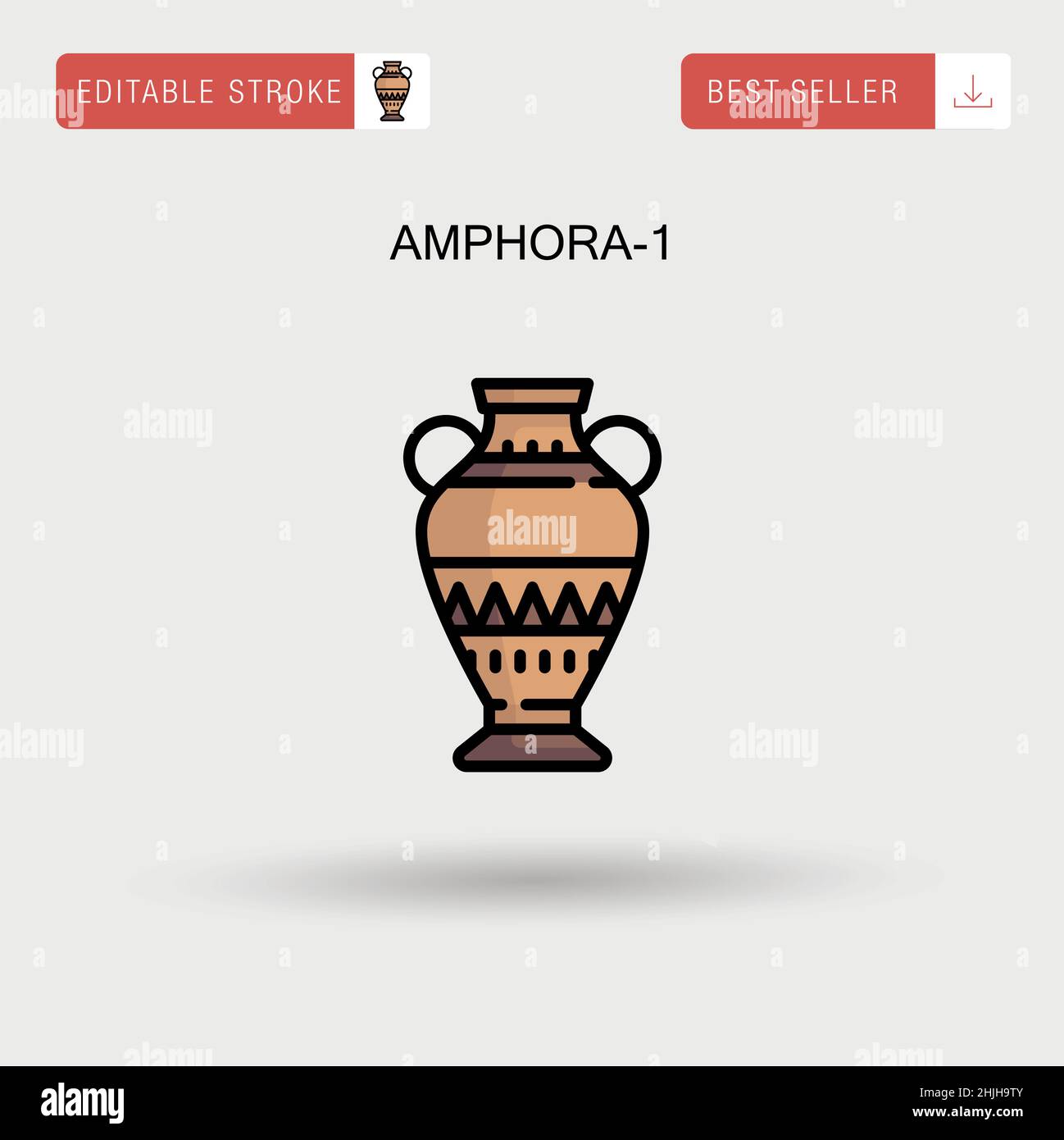 Amphora-1 Simple vector icon Stock Vector Image & Art - Alamy