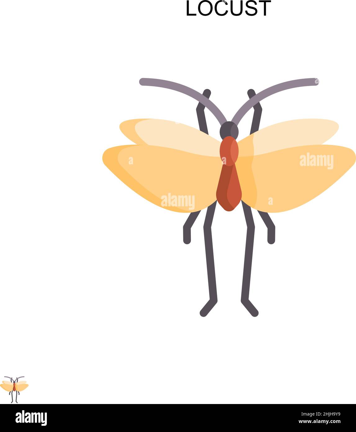 Swarm of locusts africa Stock Vector Images - Alamy