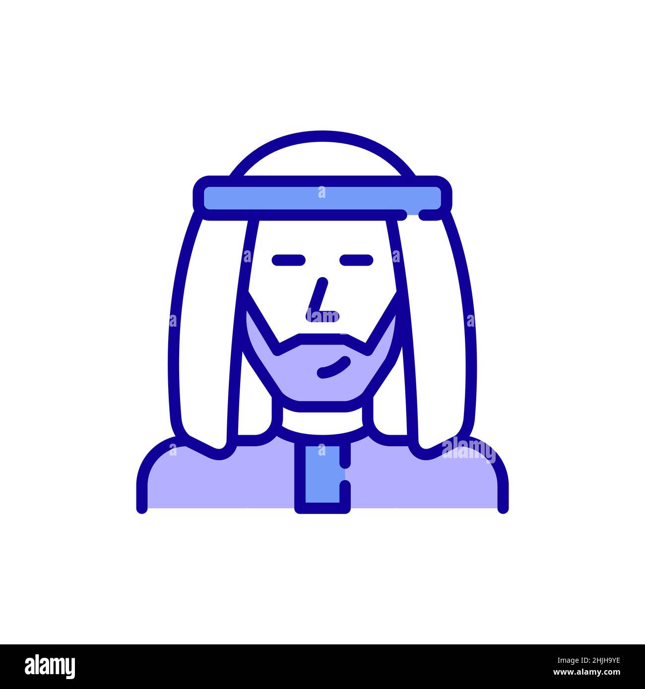 Arab profile icon male avatar hi-res stock photography and images - Alamy