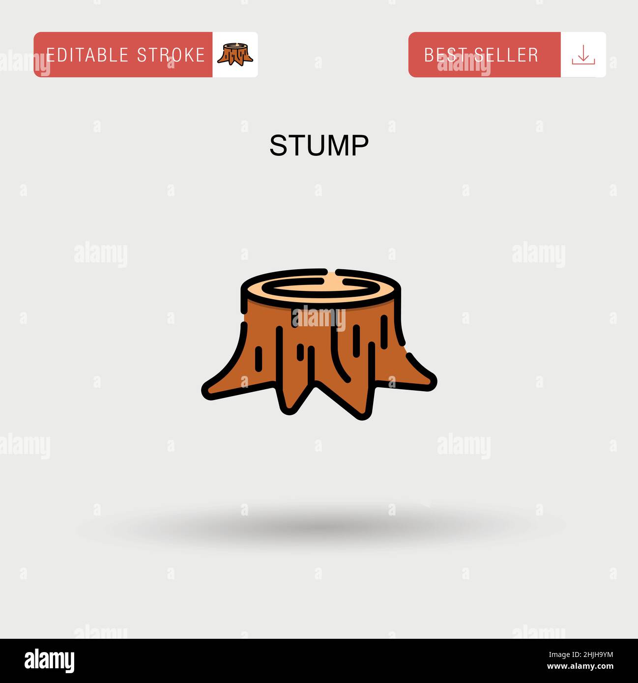 Tree stump removal Stock Vector Images - Alamy