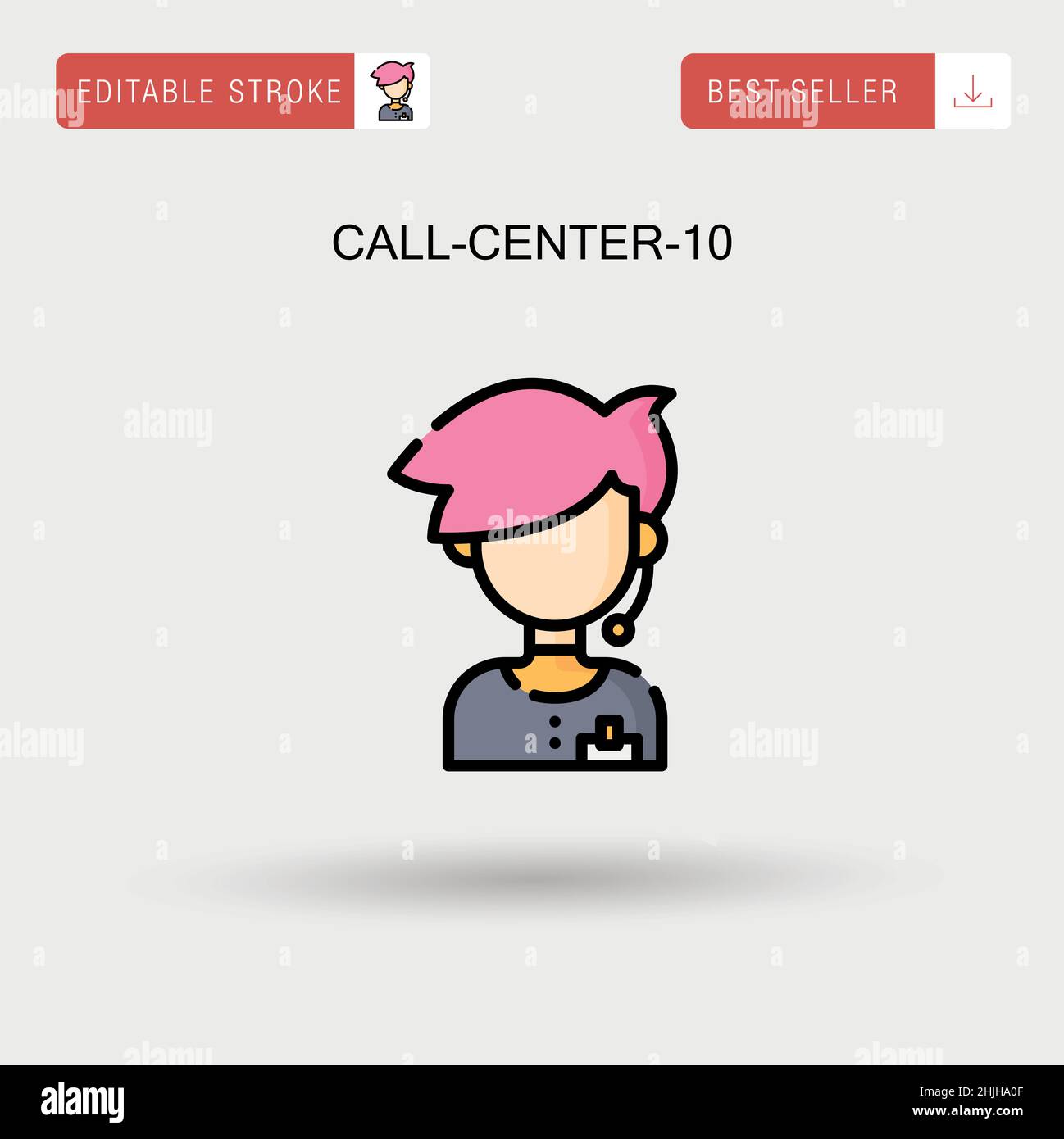 Client icon outline vector Stock Vector Images - Alamy