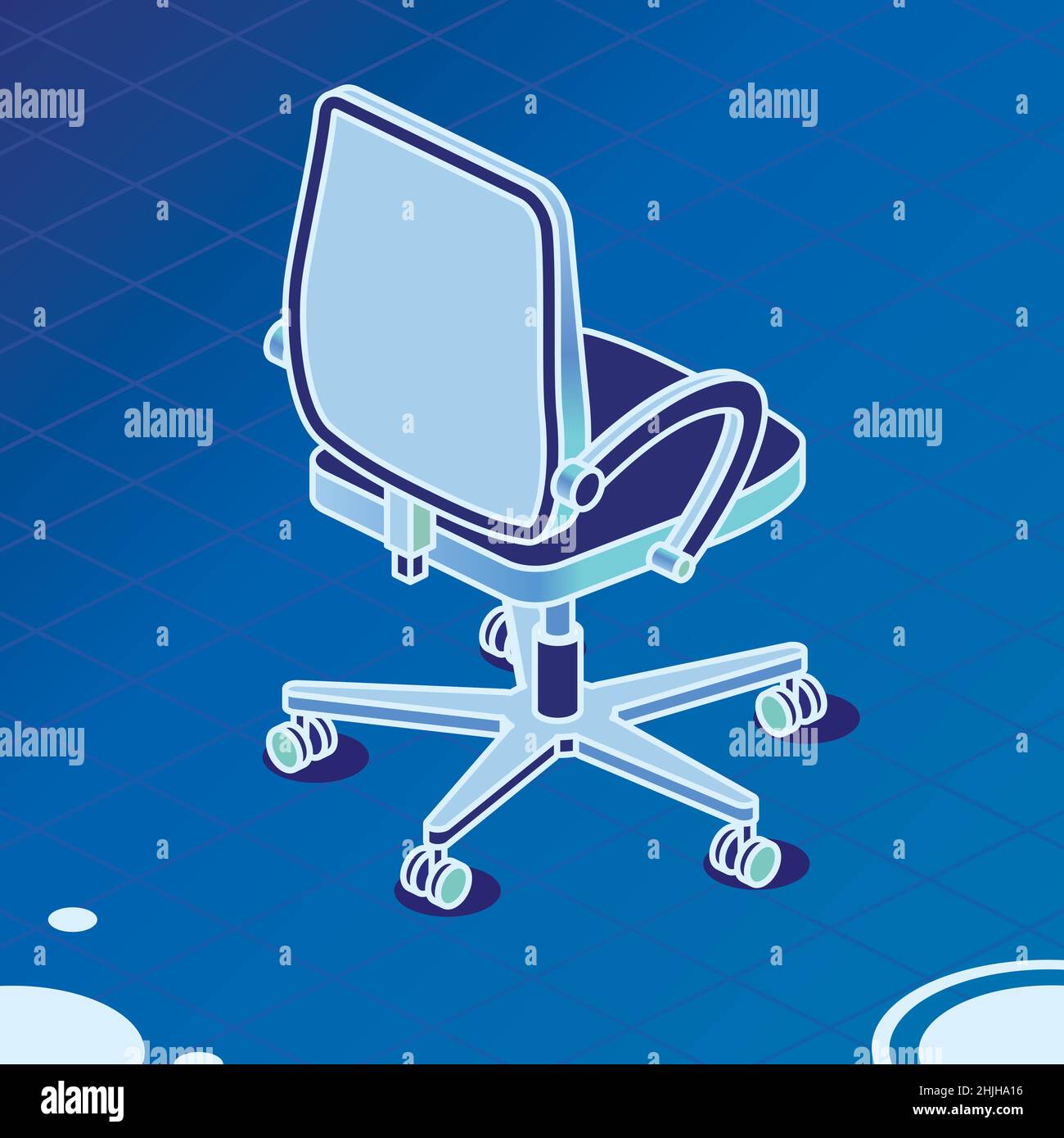 Spinning on chair Stock Vector Images - Alamy