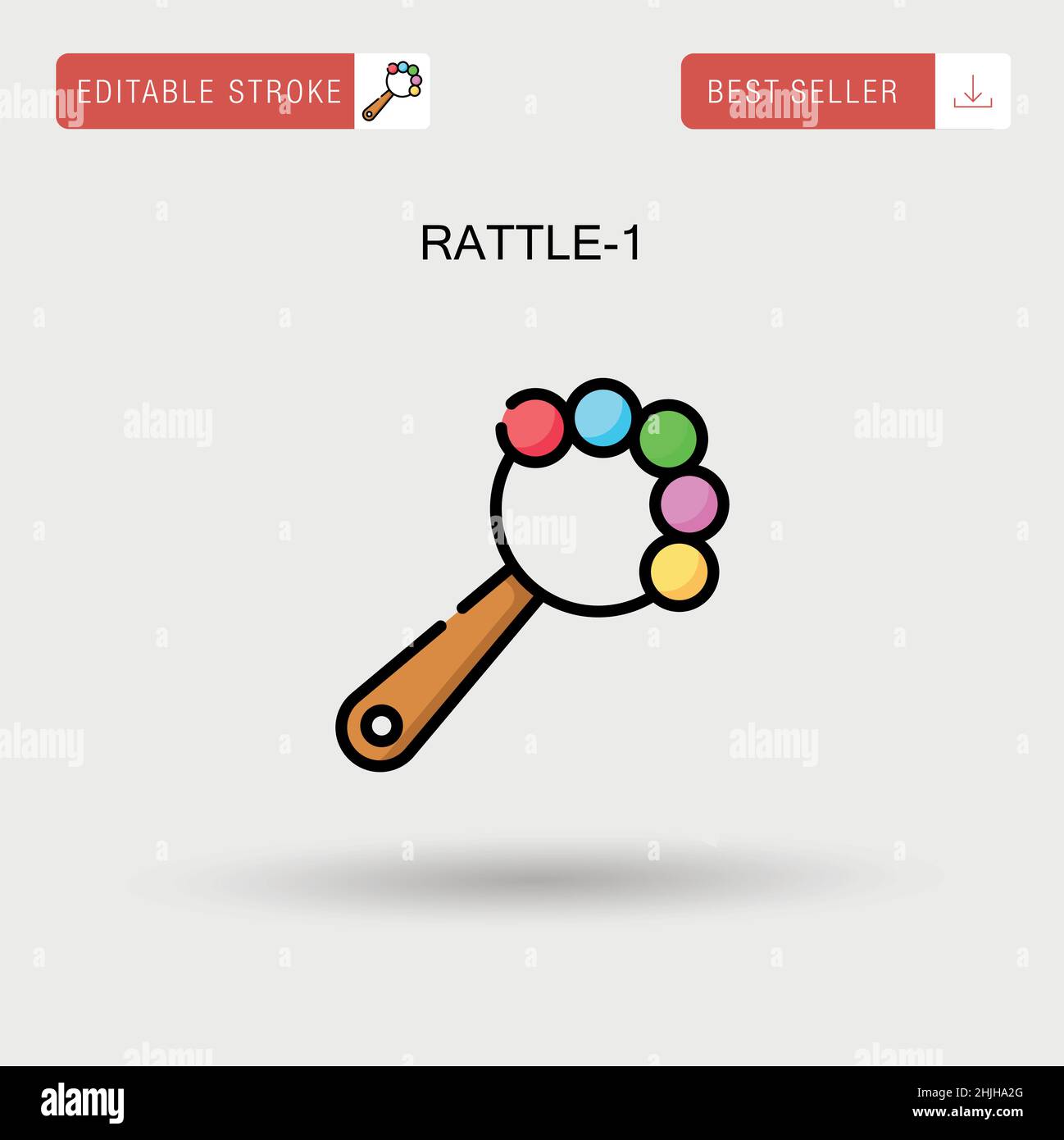 Cartoon children toys outline hi-res stock photography and images - Alamy