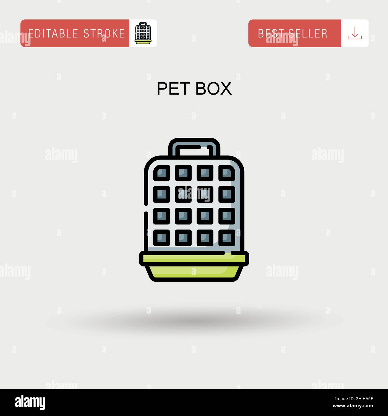 Pet box Simple vector icon Stock Vector Image & Art - Alamy