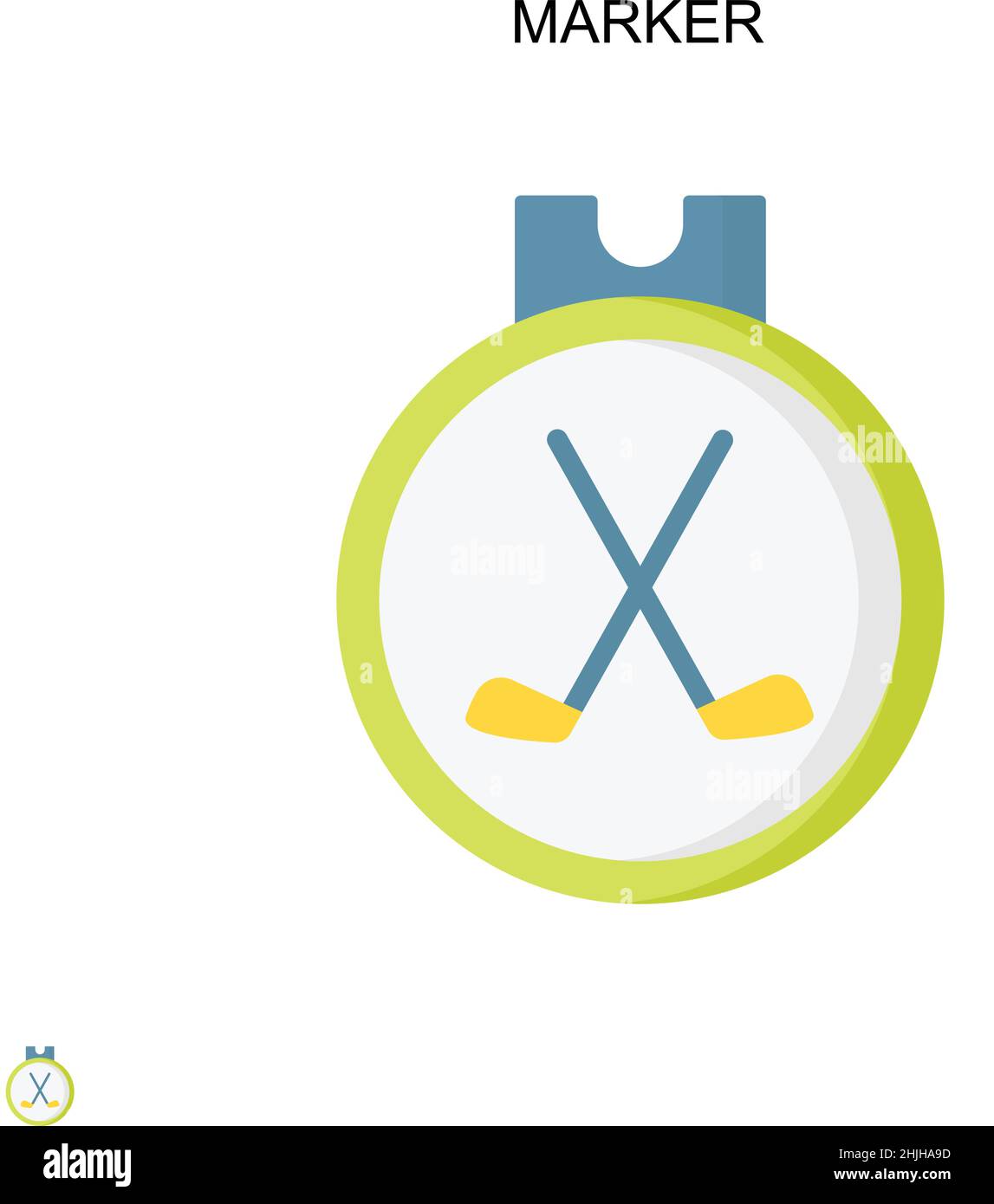 Marker Simple vector icon. Illustration symbol design template for web ...