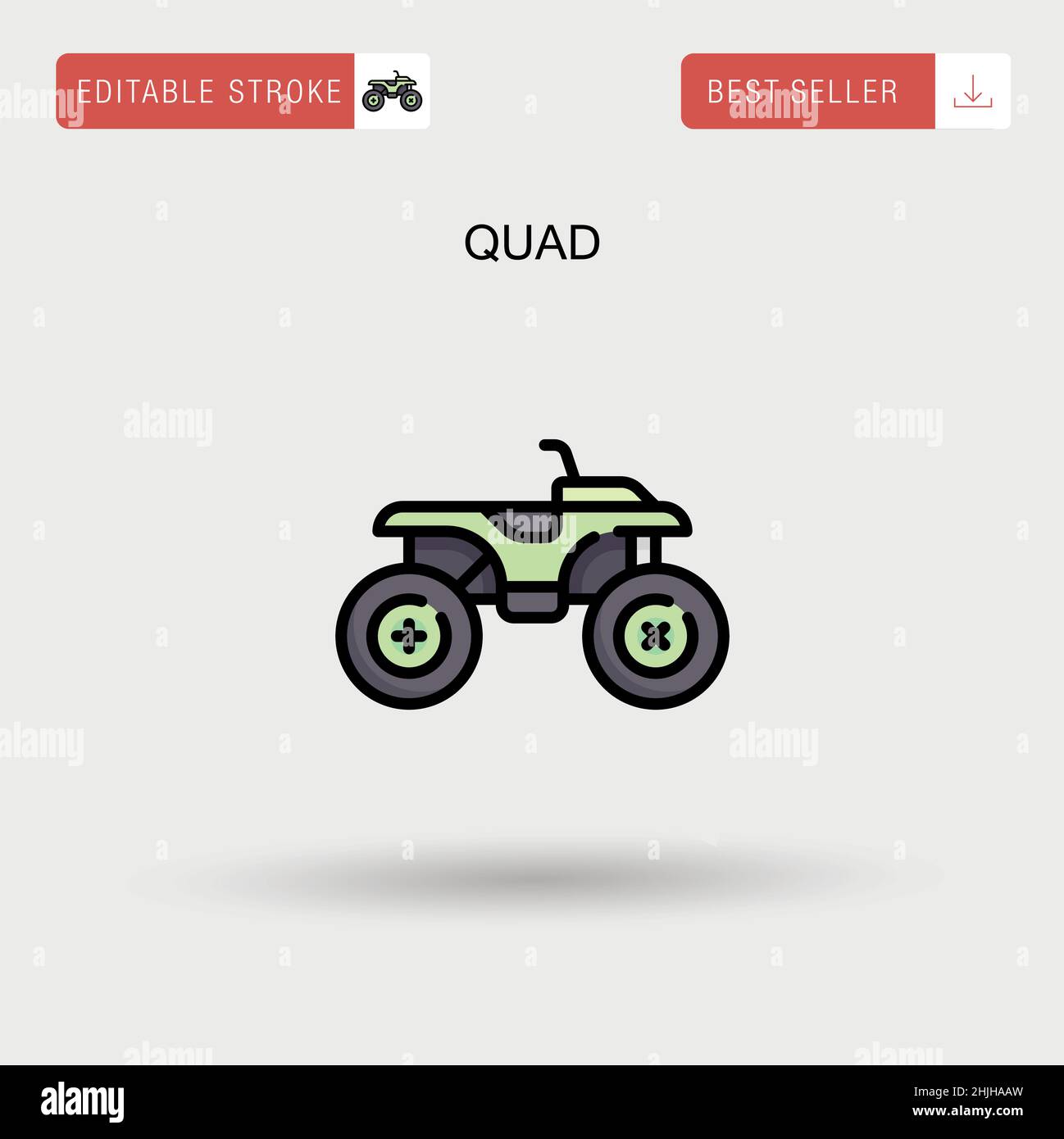 Quad Simple vector icon Stock Vector Image & Art - Alamy