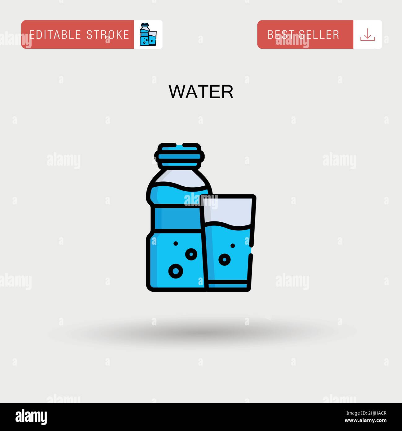 Water Simple vector icon Stock Vector Image & Art - Alamy
