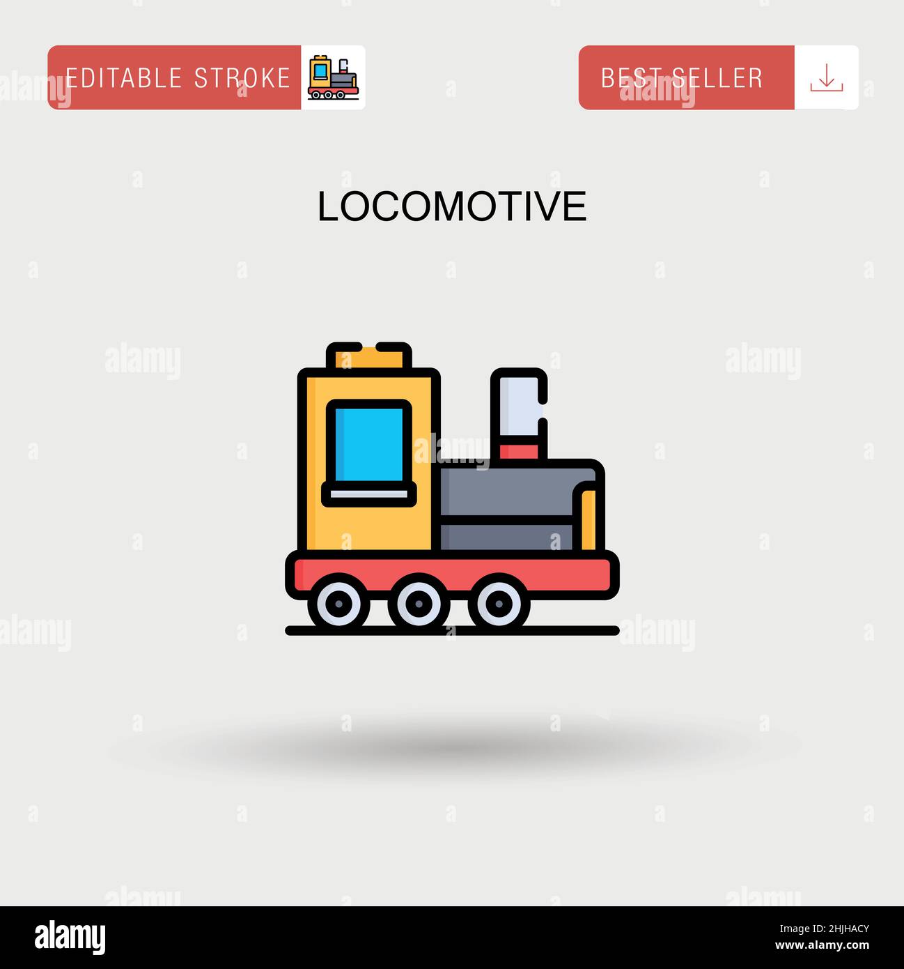 Locomotive Simple vector icon Stock Vector Image & Art - Alamy