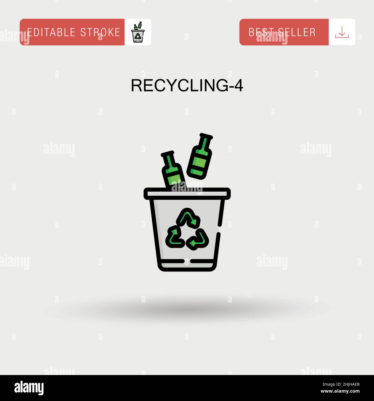 Recycling-4 Simple vector icon Stock Vector Image & Art - Alamy
