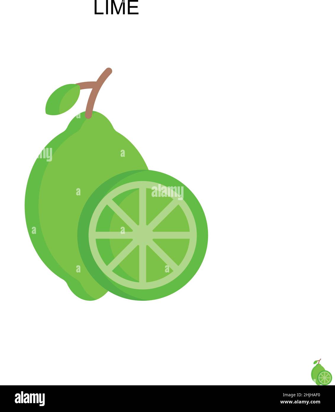 Lime icon hi-res stock photography and images - Alamy