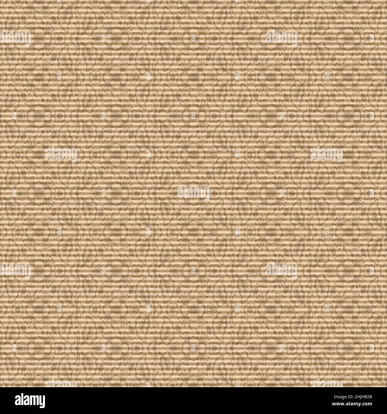 Ecru recycled corrugated pulp card paper texture. Ribbed plain neutral ...