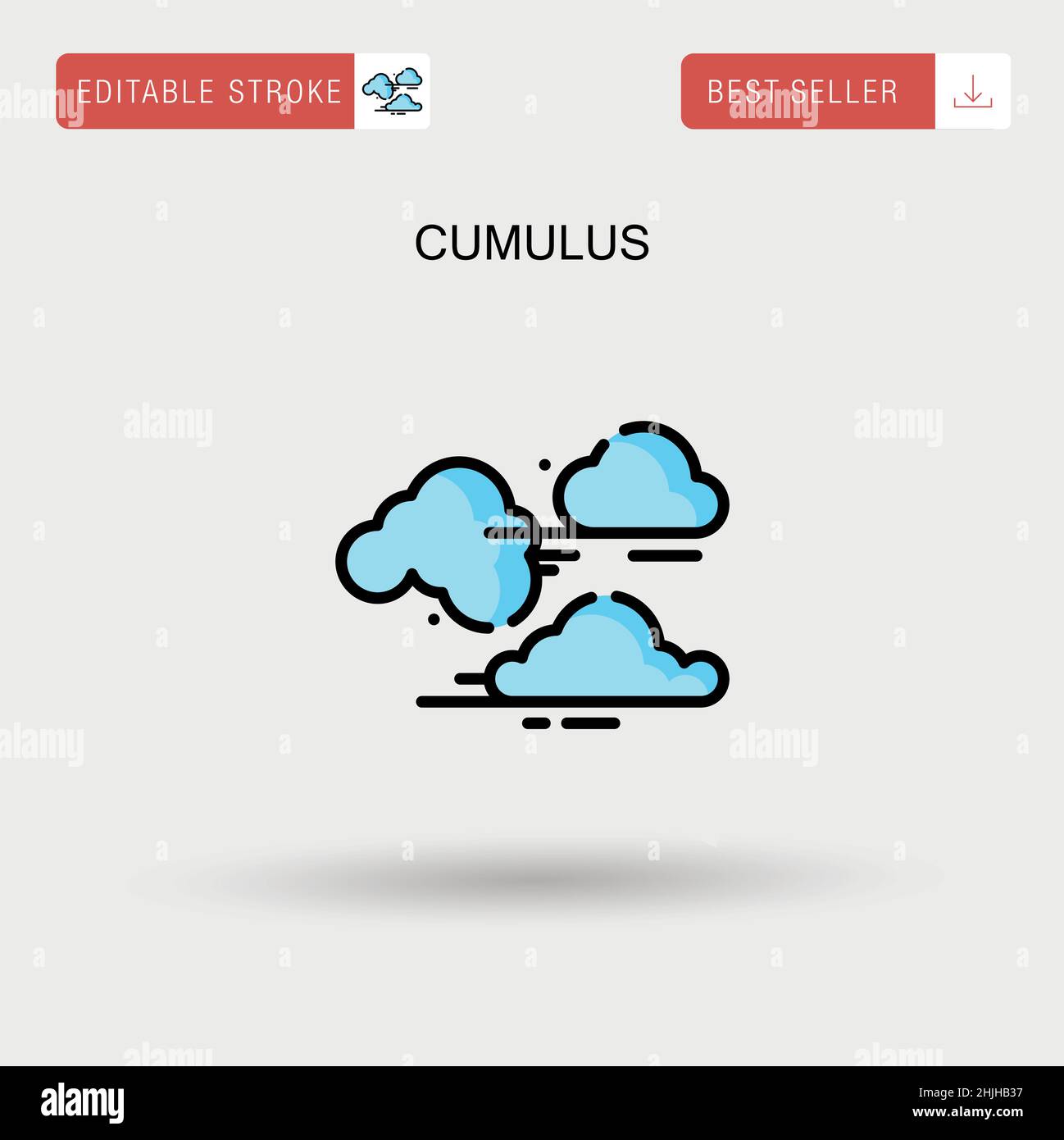 Blue sky light cumulus Stock Vector Images - Alamy