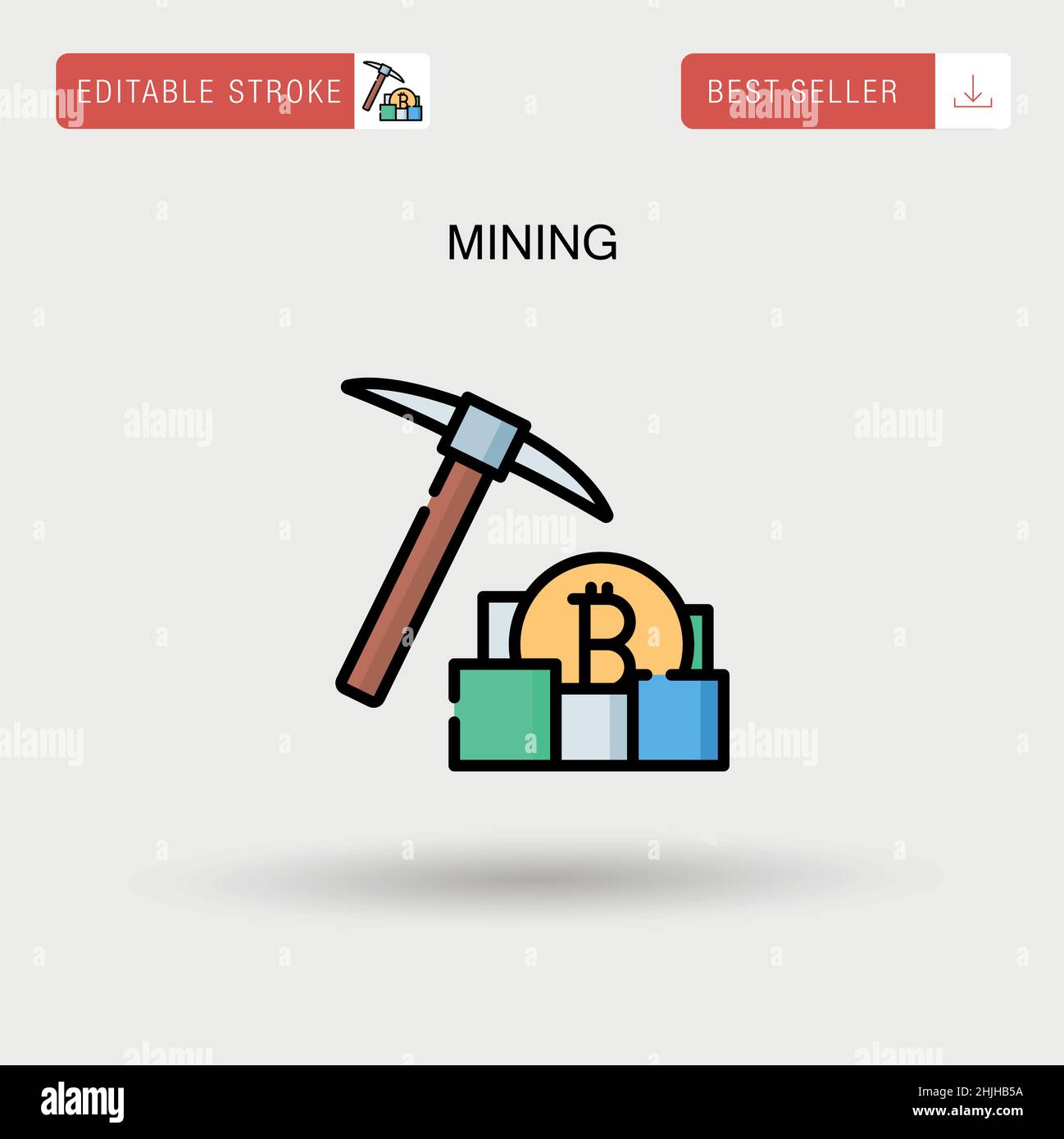 Mining Simple vector icon Stock Vector Image & Art - Alamy