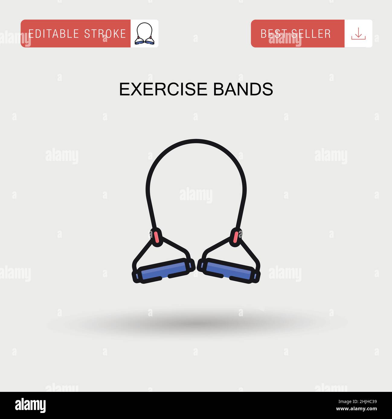 Fitness rubber bands Stock Vector Images - Alamy