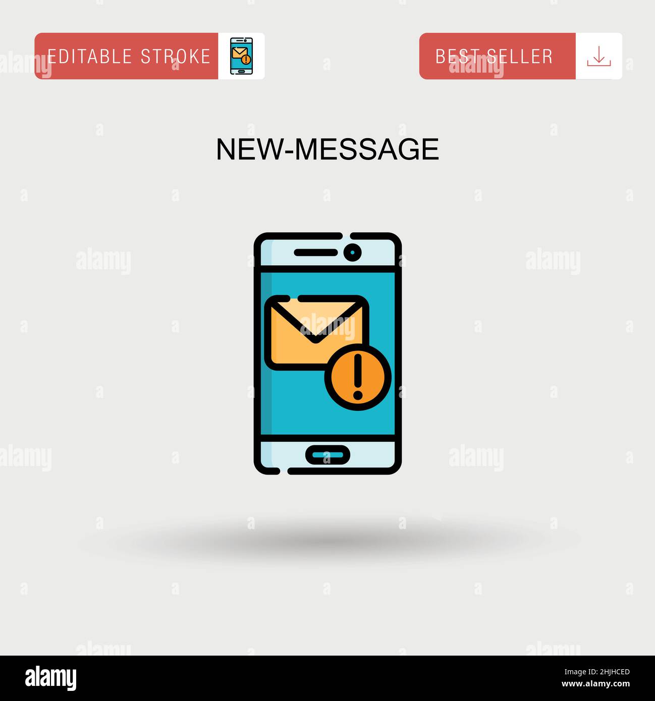 New message alert Stock Vector Images - Alamy
