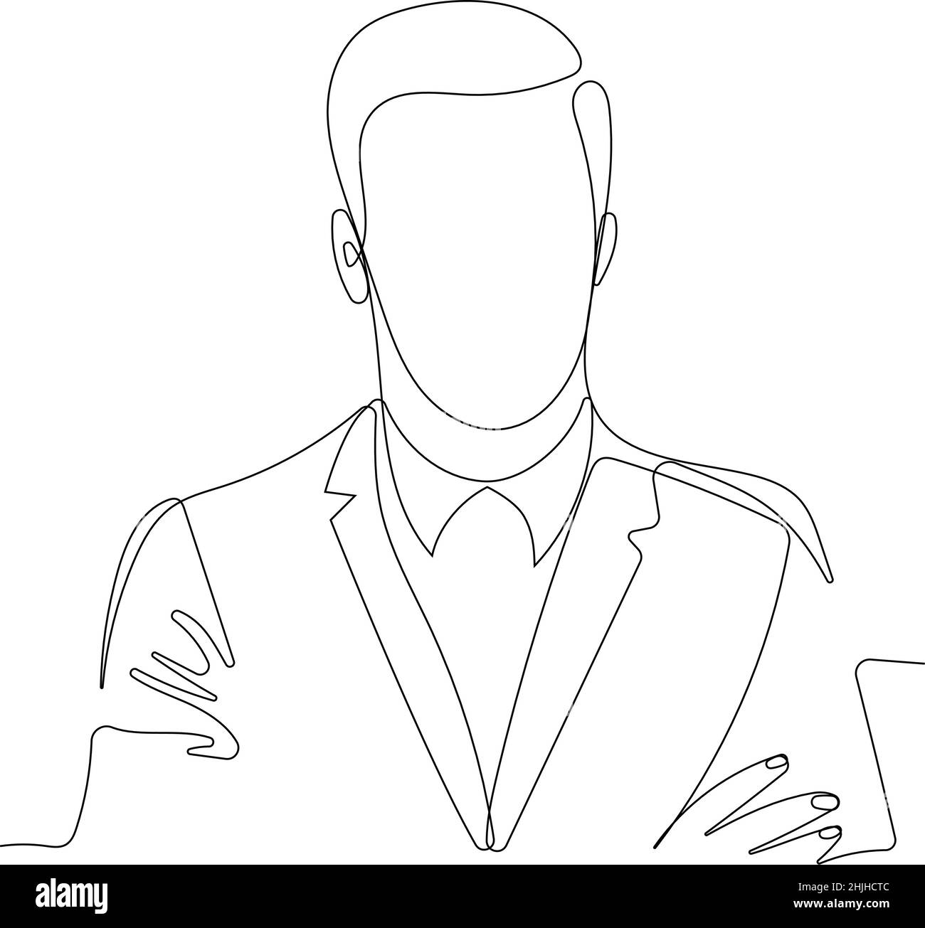 Male job interview Stock Vector Images - Alamy