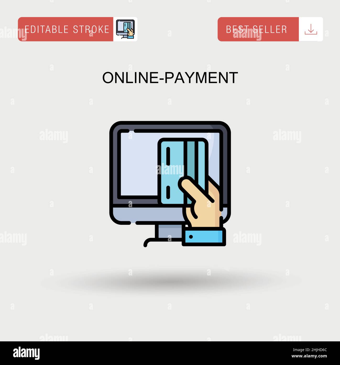 Computer online payment Stock Vector Images - Alamy