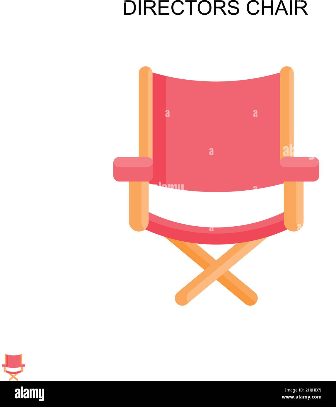 Black directors chair Stock Vector Images - Alamy