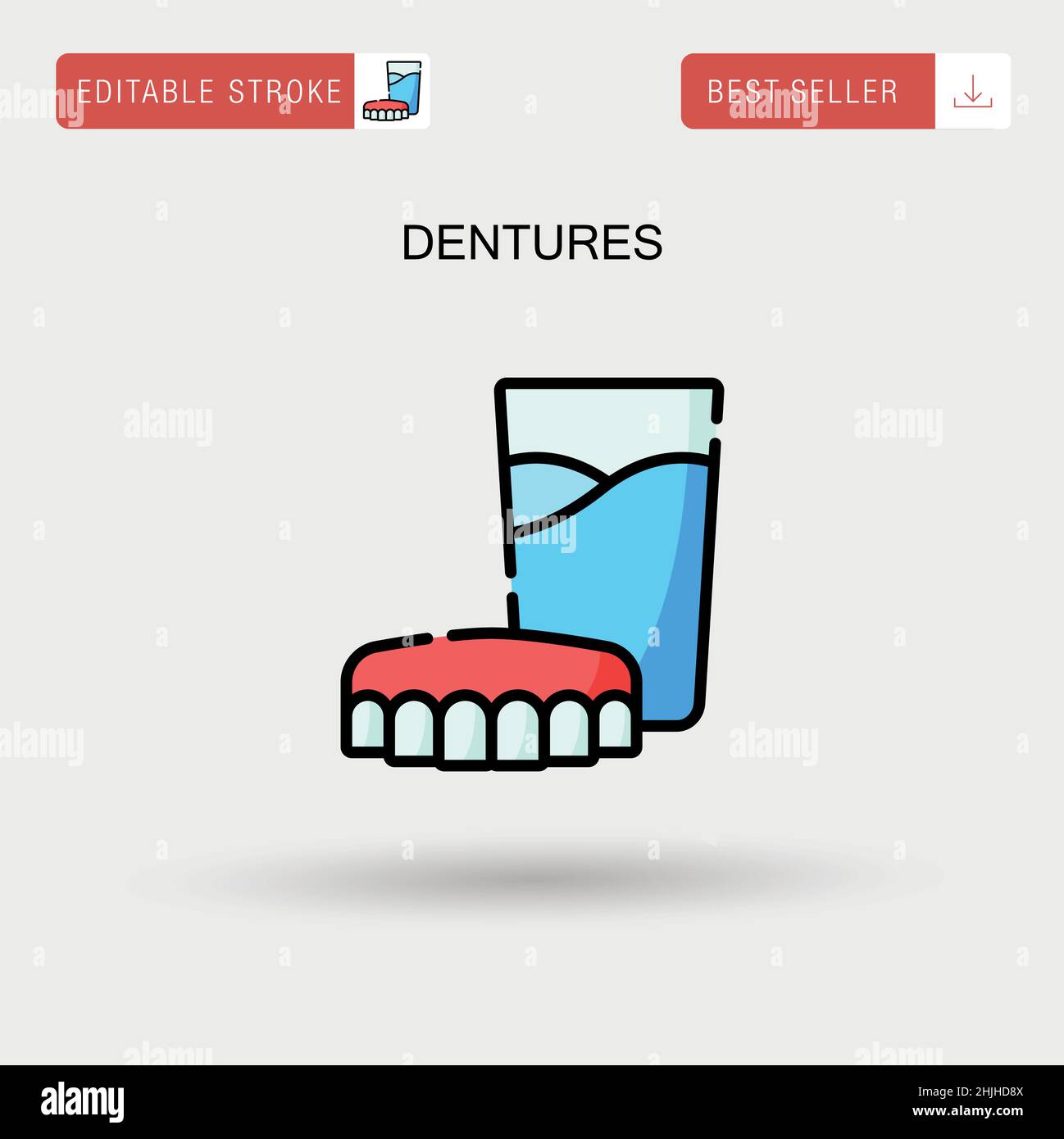 Dentures full Stock Vector Images - Alamy