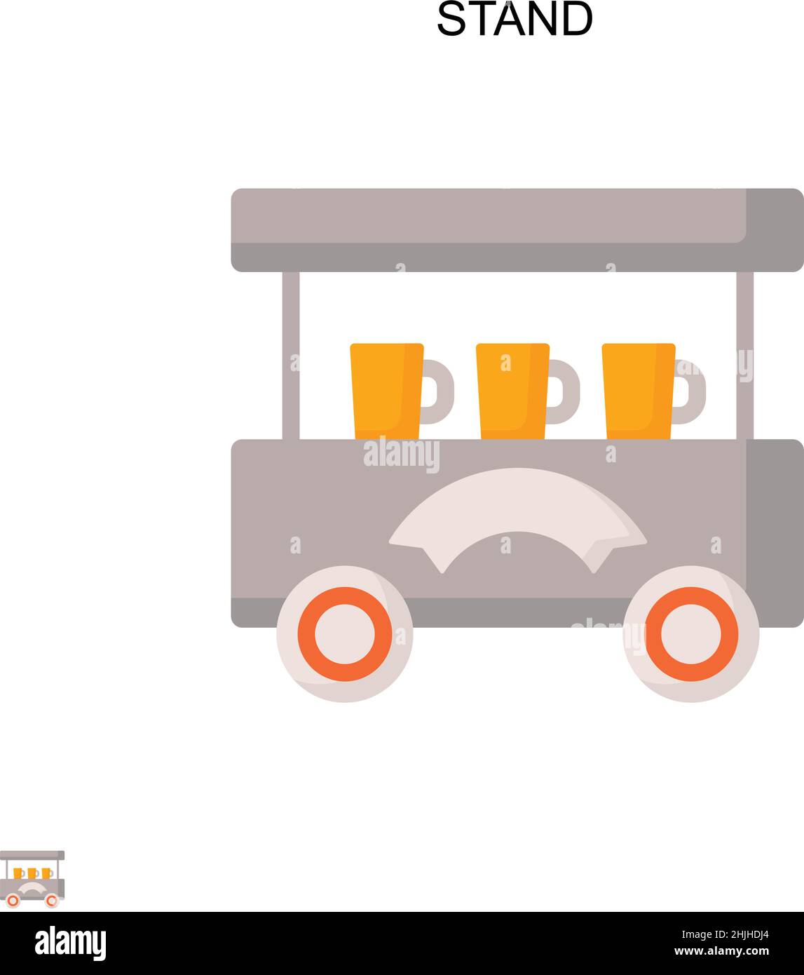 Stand Simple vector icon. Illustration symbol design template for web mobile UI element Stock ...