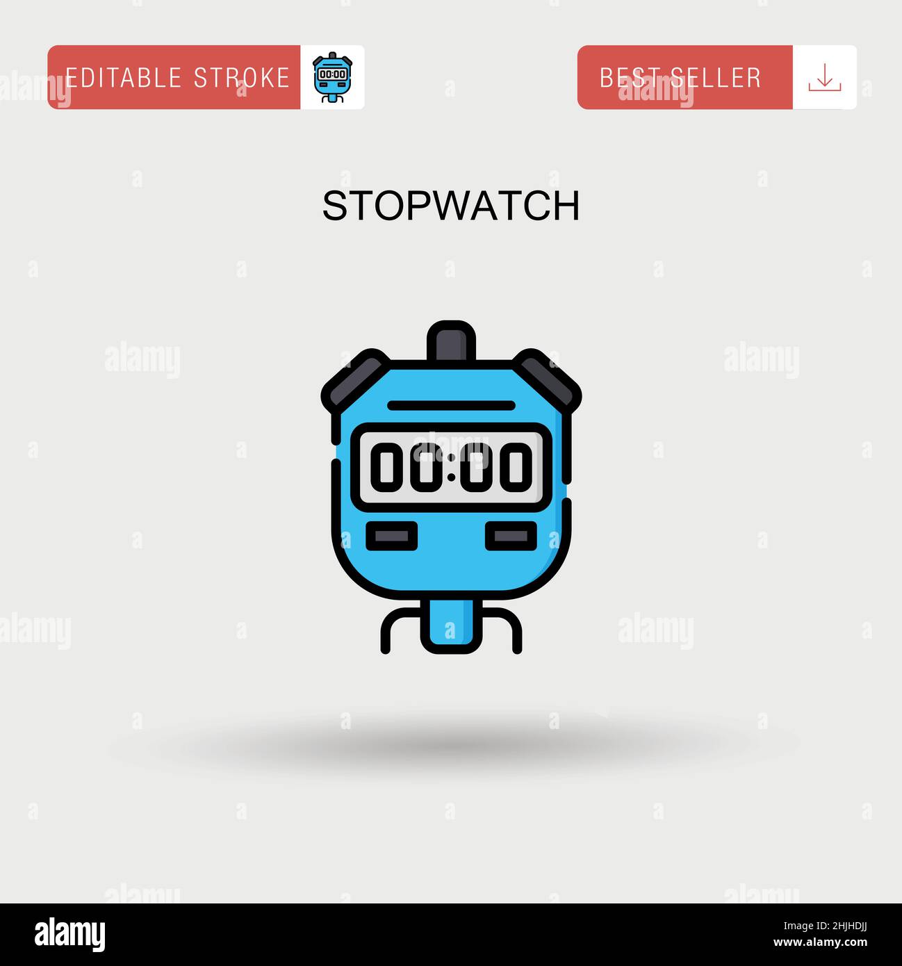 Stopwatch Simple vector icon Stock Vector Image & Art - Alamy